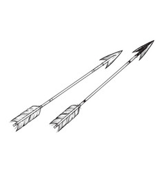 Two combined arrows Royalty Free Vector Image - VectorStock