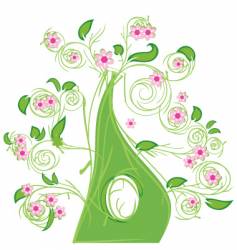 Abstract spring tree Royalty Free Vector Image - VectorStock