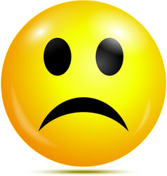 Sad smiley Royalty Free Vector Image - VectorStock