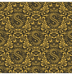 Floral royal wallpaper Royalty Free Vector Image