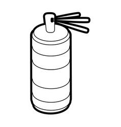 Spray Paint Can outline Royalty Free Vector Image