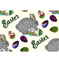 Colorful rabbit pattern Royalty Free Vector Image