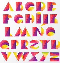 Geometric Letters Royalty Free Vector Image - VectorStock