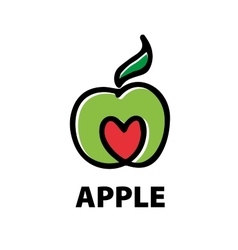 Half apple logo Royalty Free Vector Image - VectorStock
