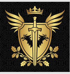 Heraldry coat of arms Royalty Free Vector Image