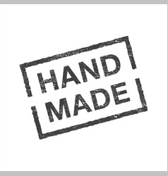 Hand made sign Royalty Free Vector Image - VectorStock