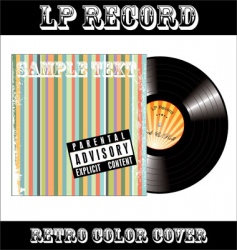 Parental advisory explicit content warning sign Vector Image