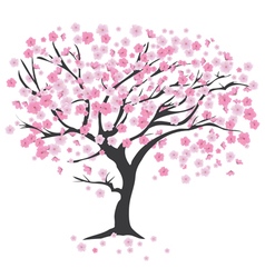 Cherry blossom flowers Vector Image by Dazdraperma - Image #143048 ...