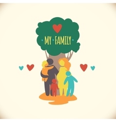 Happy family symbol Royalty Free Vector Image - VectorStock