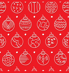 Christmas seamless pattern with balls Royalty Free Vector