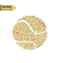 Gold glitter object Royalty Free Vector Image - VectorStock
