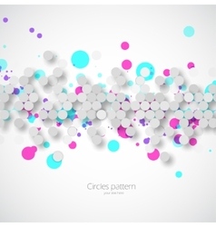 Abstract pattern with colorful circles Royalty Free Vector