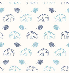 Elephants seamless pattern Royalty Free Vector Image