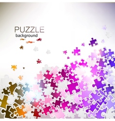 Rainbow puzzle background Royalty Free Vector Image