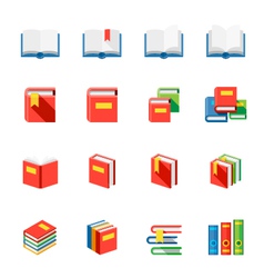Book icon set simplicity theme Royalty Free Vector Image