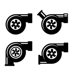 Isolated monochrome of car turbo Royalty Free Vector Image