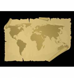 Colorful ancient World map Royalty Free Vector Image