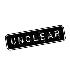Unclear rubber stamp Royalty Free Vector Image