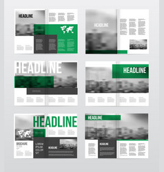 Awesome magazine cover page design or bifold Vector Image