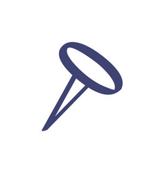 Office pin neon sign Royalty Free Vector Image