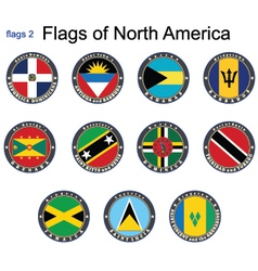North America flags Royalty Free Vector Image - VectorStock