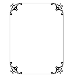 Simple ornamental decorative frame Royalty Free Vector Image