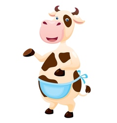 Singing cow cartoon Royalty Free Vector Image - VectorStock