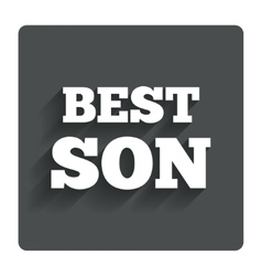 Best son sign icon award symbol vector