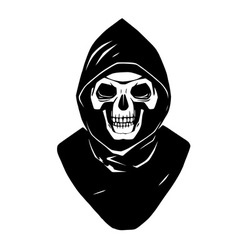 Hand Inked Grim Reaper Royalty Free Vector Image