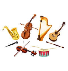 Flute musical instrument cartoon Royalty Free Vector Image