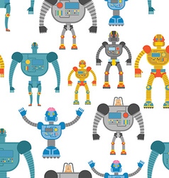 Robot pattern Royalty Free Vector Image - VectorStock