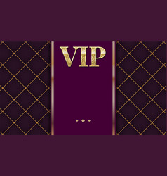 Vip gold label with diamonds Royalty Free Vector Image