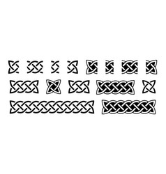 Celtic braids patterns braided irish pattern Vector Image