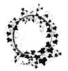 Black circle frame with ornamental border Royalty Free Vector Image ...