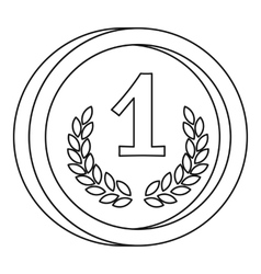 Coins of UK icon outline style Royalty Free Vector Image