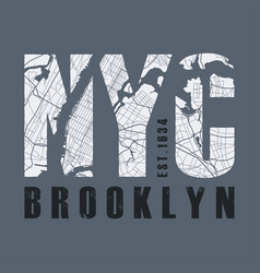 New york city graphic t-shirt design tee print Royalty Free Vector ...