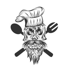 Skeleton Chef Cook Royalty Free Vector Image - VectorStock