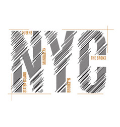 New york city graphic t-shirt design tee print Royalty Free Vector ...