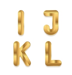 J gold letter with swirly ornaments Royalty Free Vector