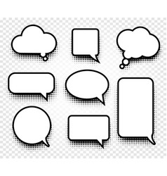 Isolated abstract black and white color comics Vector Image