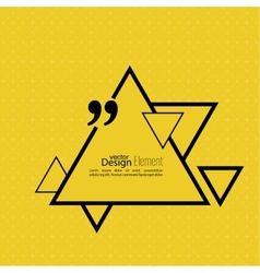 Quote sign icon quotation mark symbol double Vector Image