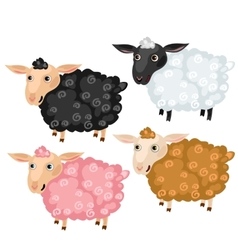 Scared sheep Royalty Free Vector Image - VectorStock