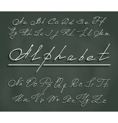 Script alphabet Royalty Free Vector Image - VectorStock