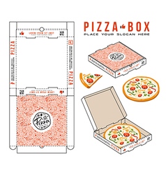 Pizza Box Die Cut Vector Images (70)