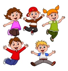 Happy kid cartoon Royalty Free Vector Image - VectorStock