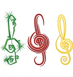 Music notes set of music design elements or icons Vector Image