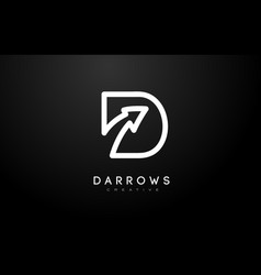 Letter d logo d letter design Royalty Free Vector Image