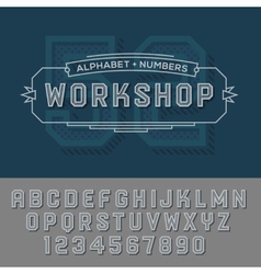 Vintage numbers set Royalty Free Vector Image - VectorStock