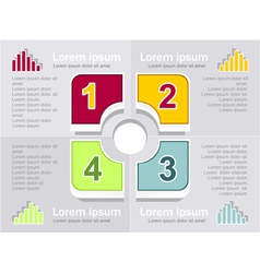 Modern number list infographic banner Royalty Free Vector