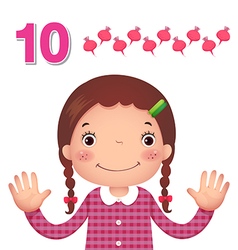 Counting task with cartoon characters Royalty Free Vector